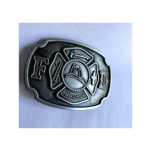 Unknown | Accessories | Fd Fire Fighter Silver Belt Buckle First ...